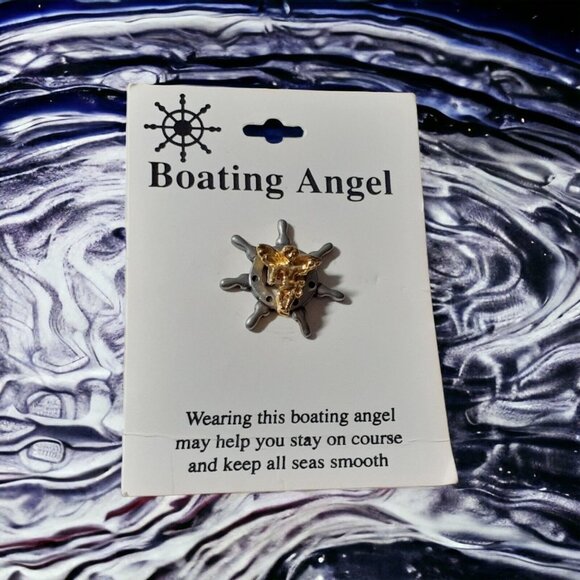 Accessories | Boating Angel Lapel Pin Safe Travels Good Luck New Gift ...